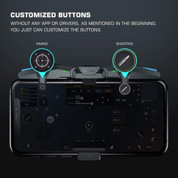GameSir F4 Falcon Mobile Game Controller Gaming Grip for iPhone iOS ...