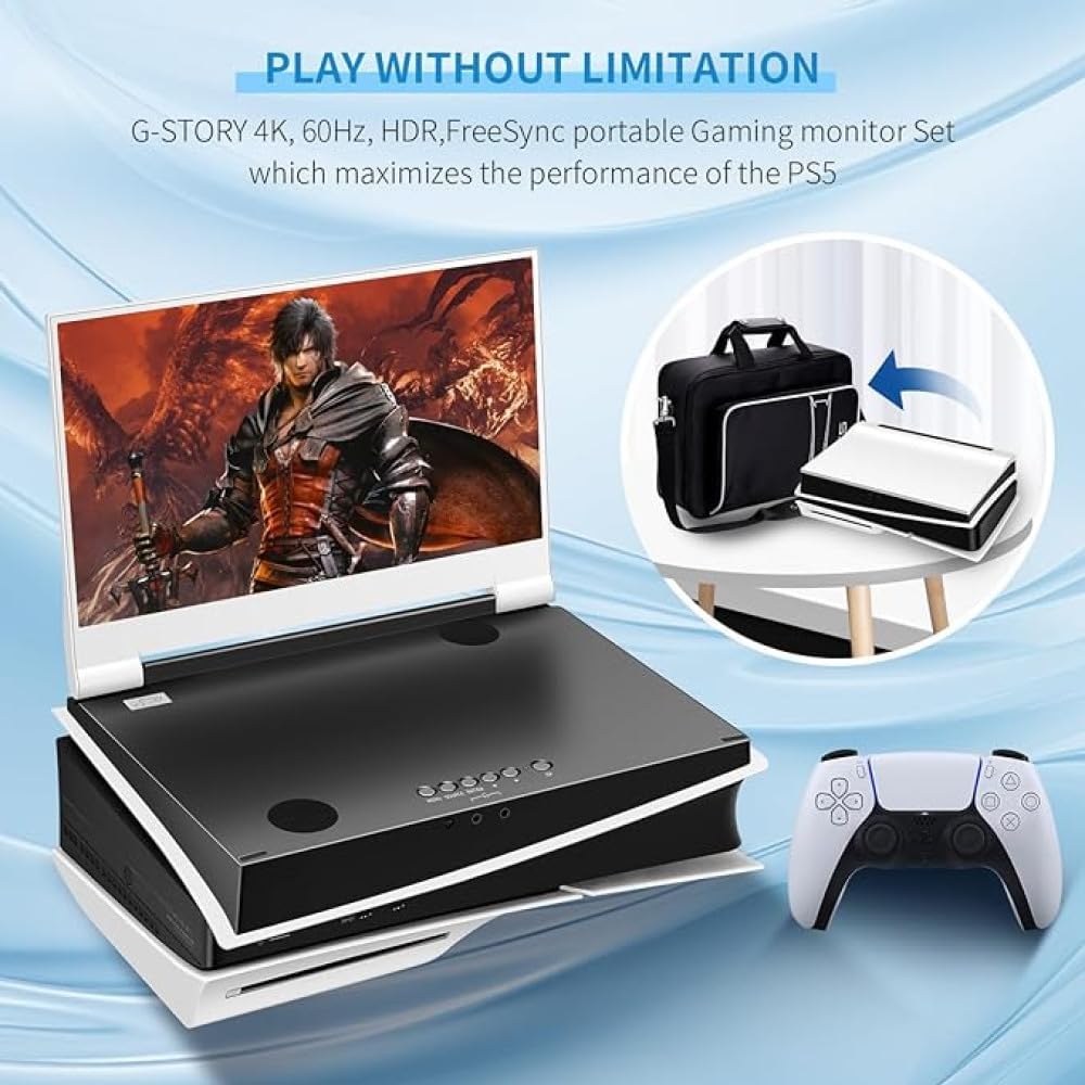 MICROMINI G-Story 14-inch LED 4K Portable Gaming Monitor for PS5 Slim ...